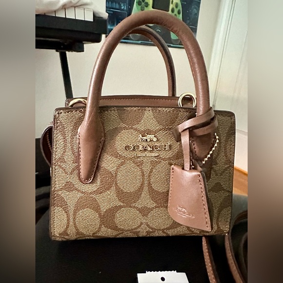 Coach | Bags | Andrea Mini Carryall In Signature Canvas | Poshmark